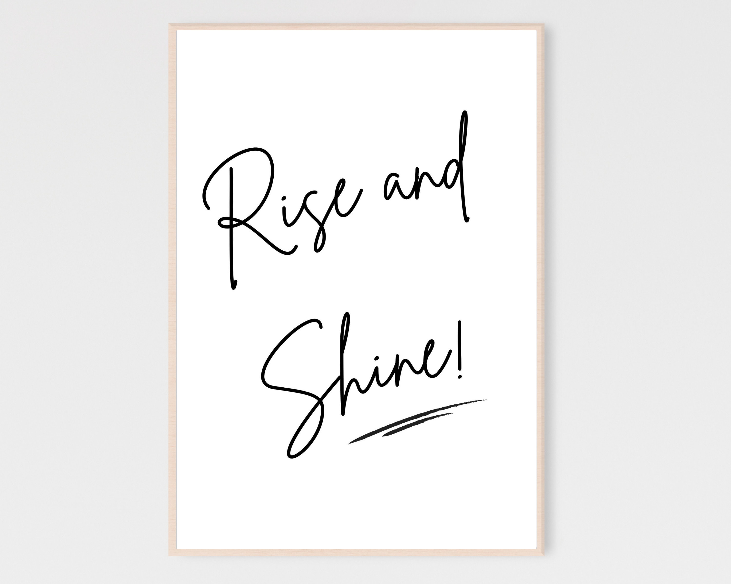 Rise and Shine Print, Rise and Shine SVG, Rise and Shine Wall Art, Rise ...