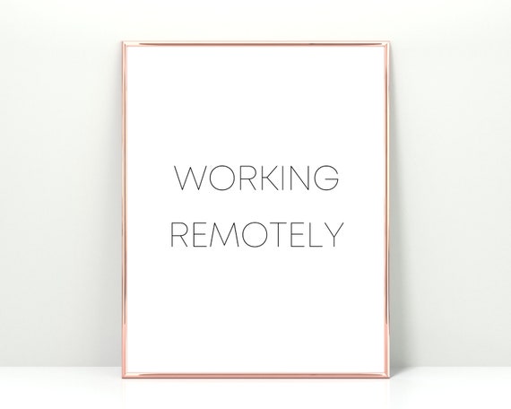 Working From Home Sign