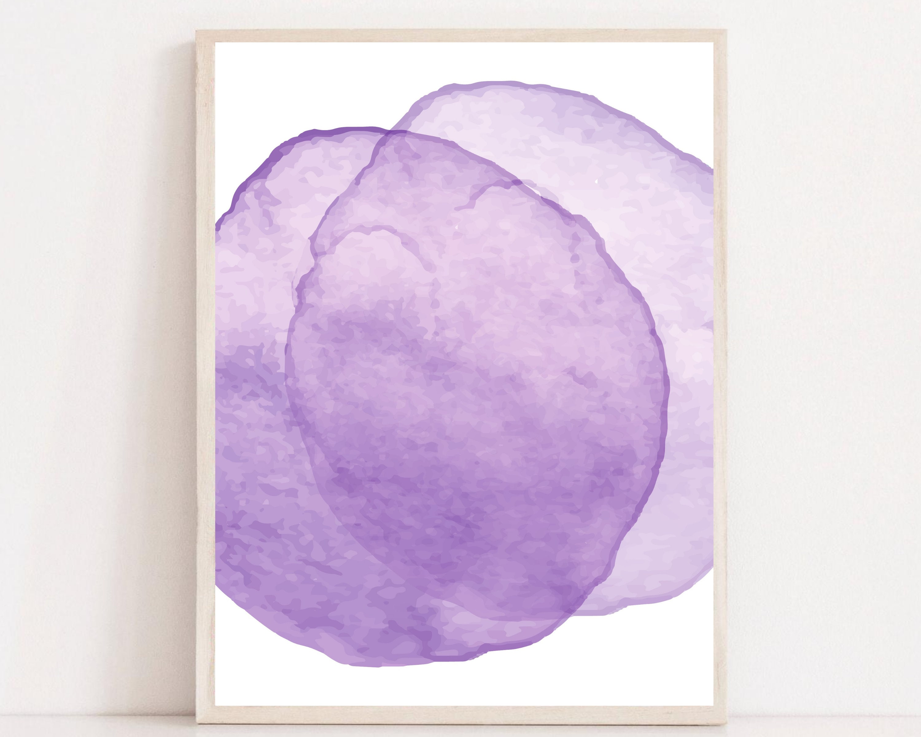 Set of 3 Printables Purple Abstract Wall Prints Abstract - Etsy