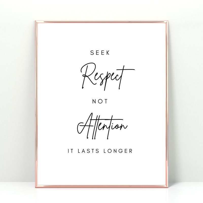 Respect Poster - Etsy