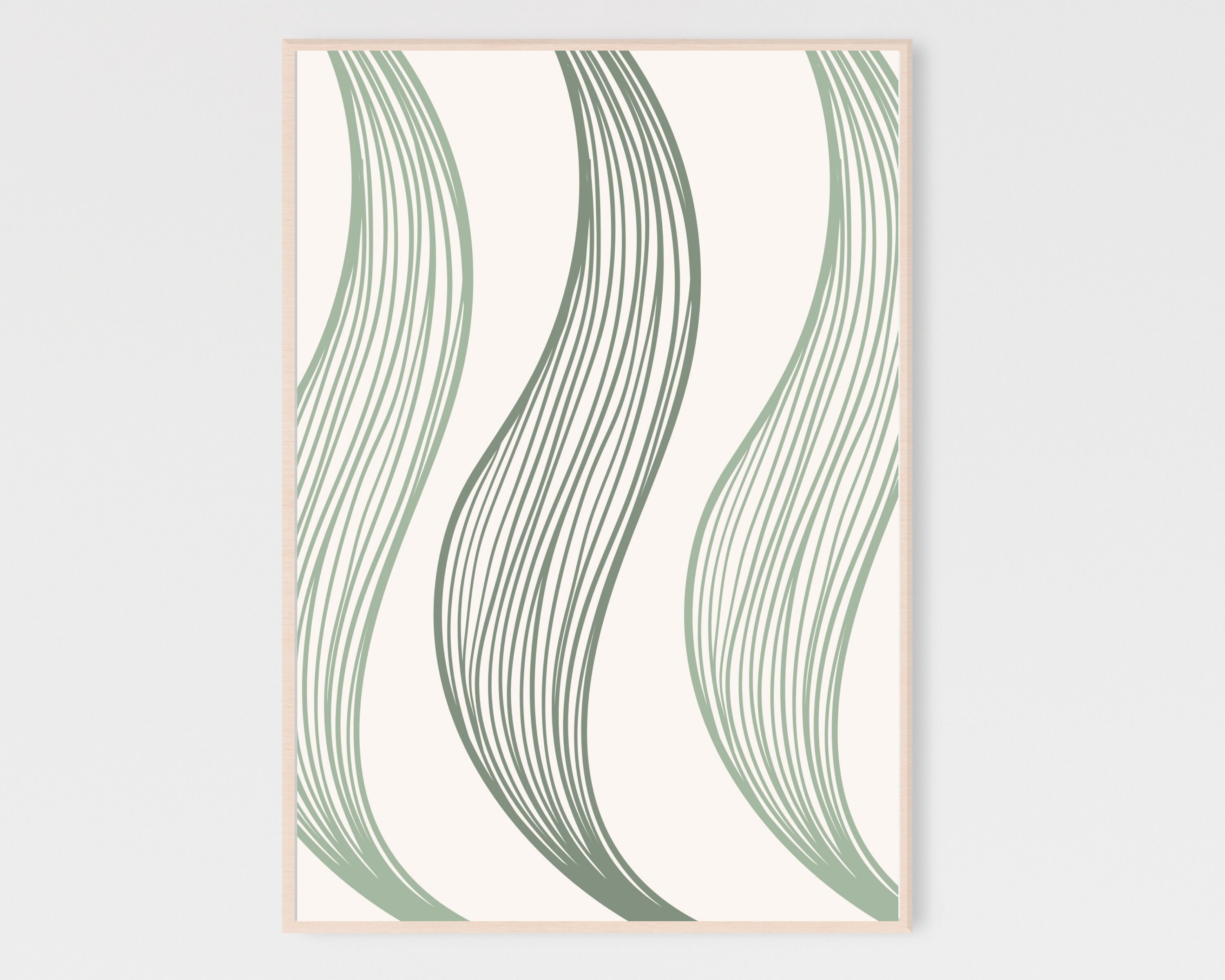 Green Abstract Printable, Green Wall Art, Green Gallery Wall Prints ...