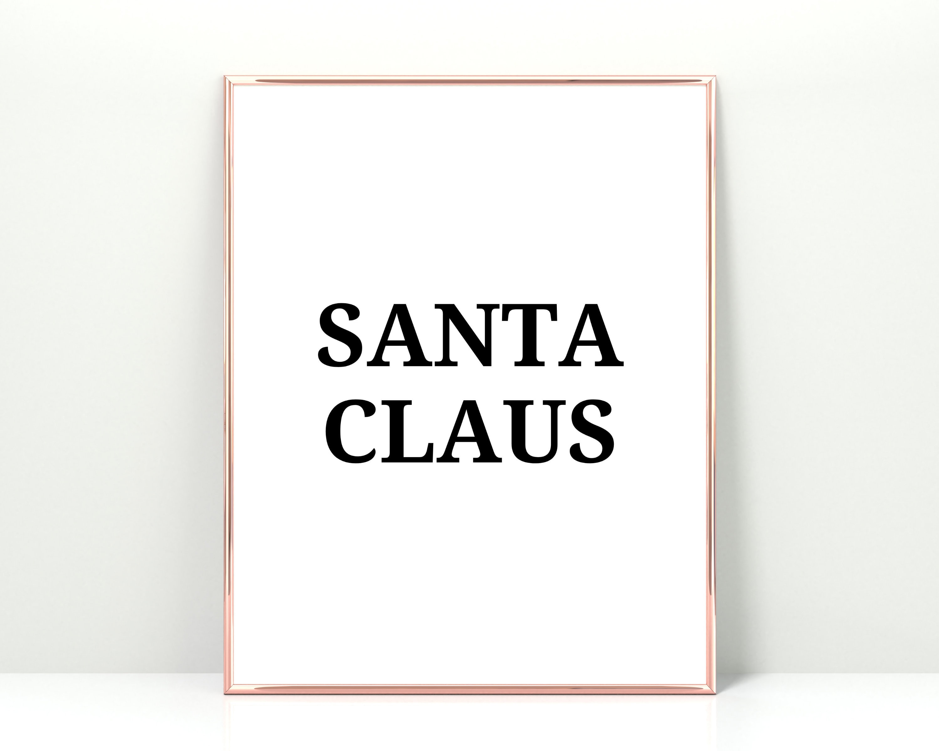 Santa Claus Print, Santa Claus Word Art, Santa Printable, Santa Claus ...