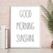 Good Morning Sunshine Print, Good Morning Sunshine Wall Art, Nursery ...