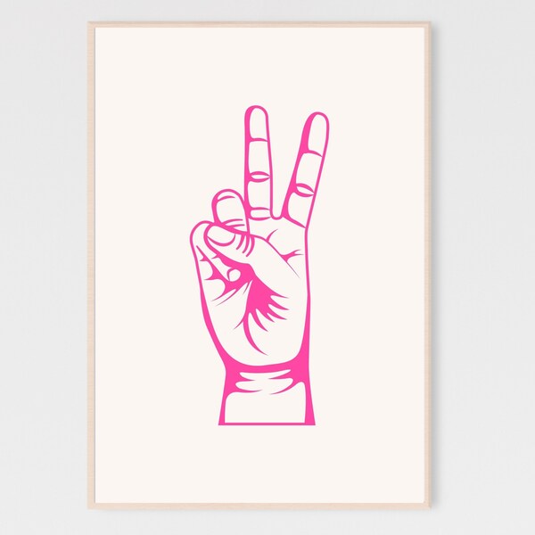 Peace Sign Poster - Etsy
