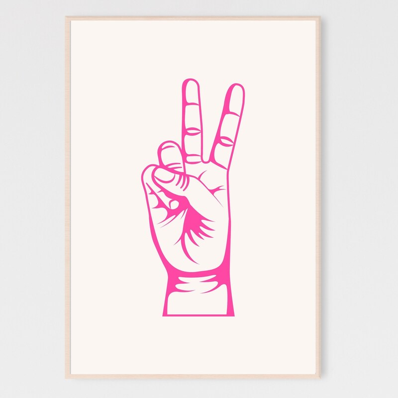Peace Sign Print - Etsy