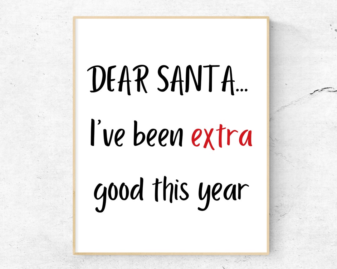 Dear Santa Christmas Decorations | Dear Santa Printable, Nice List ...