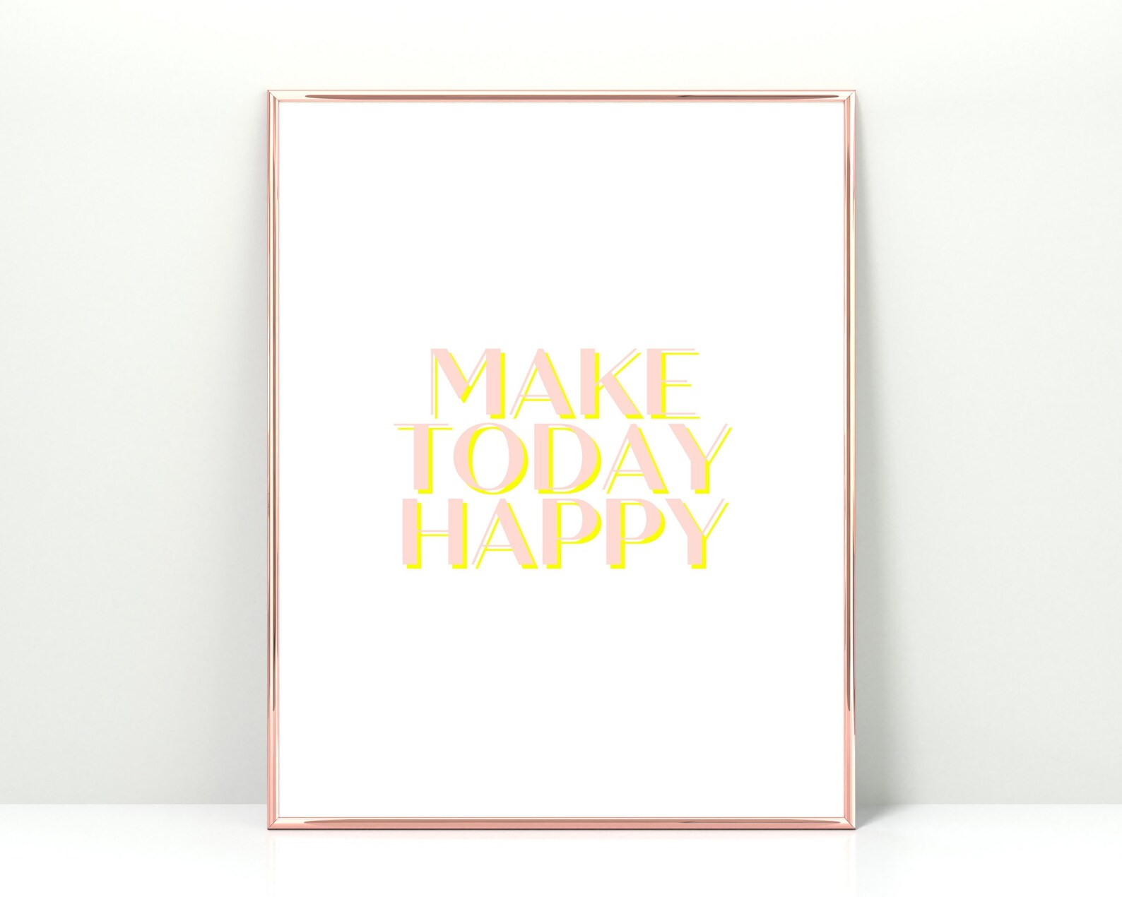 Make Today Happy Printable, Happy Poster, Classroom Decor, Fun Colorful ...