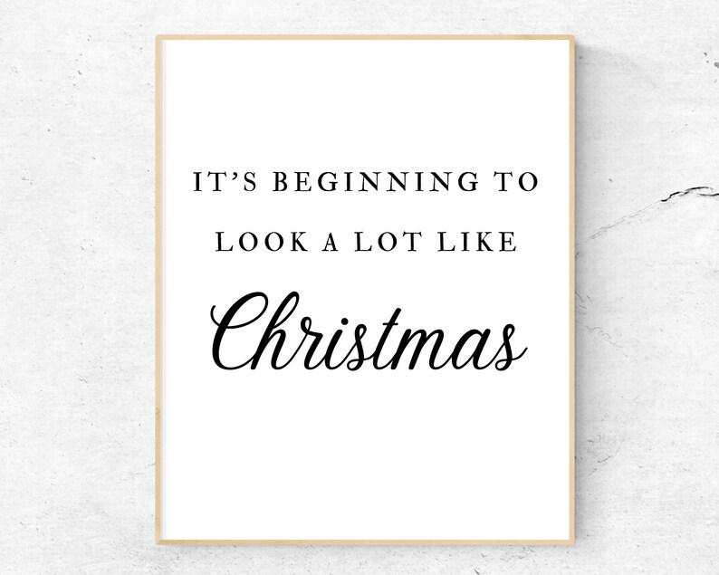 It's Beginning to Look a Lot Like Christmas Printable, Christmas Song ...