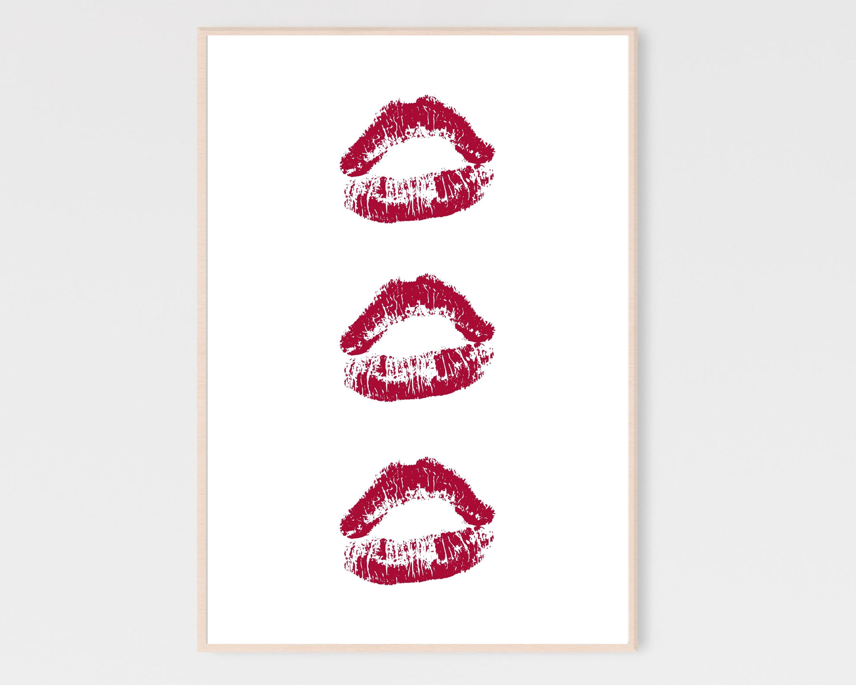 Lips Print | Fashion Wall Prints | Kisses Print | Girls Bedroom Prints ...