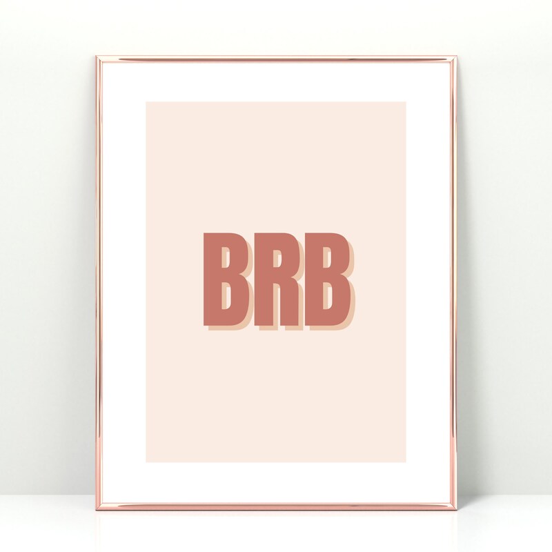 Brb Sign - Etsy