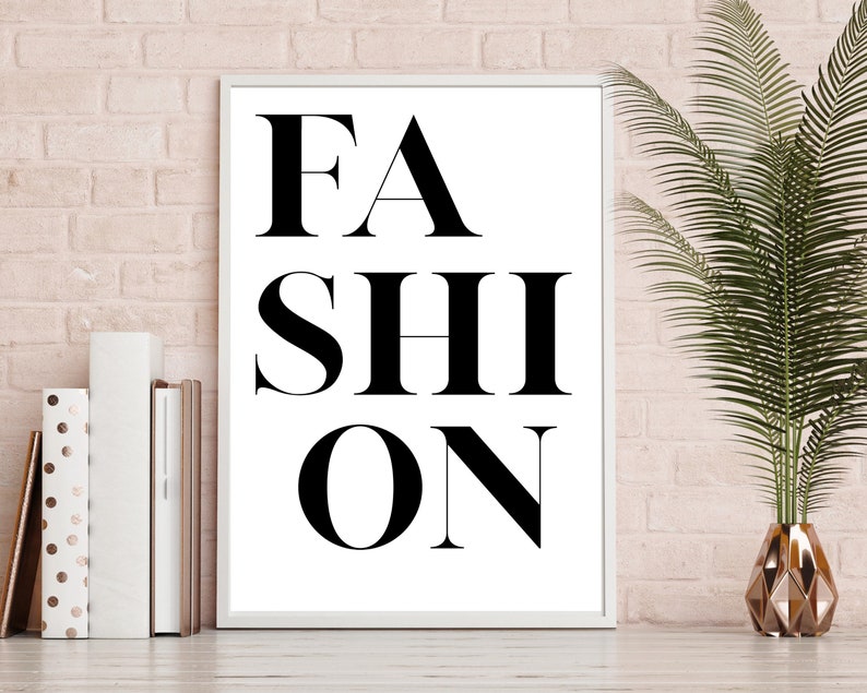 Fashion Print | Digital Download | Fashion Poster | Modern Fashion ...