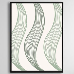 Green Abstract Printable, Green Wall Art, Green Gallery Wall Prints ...