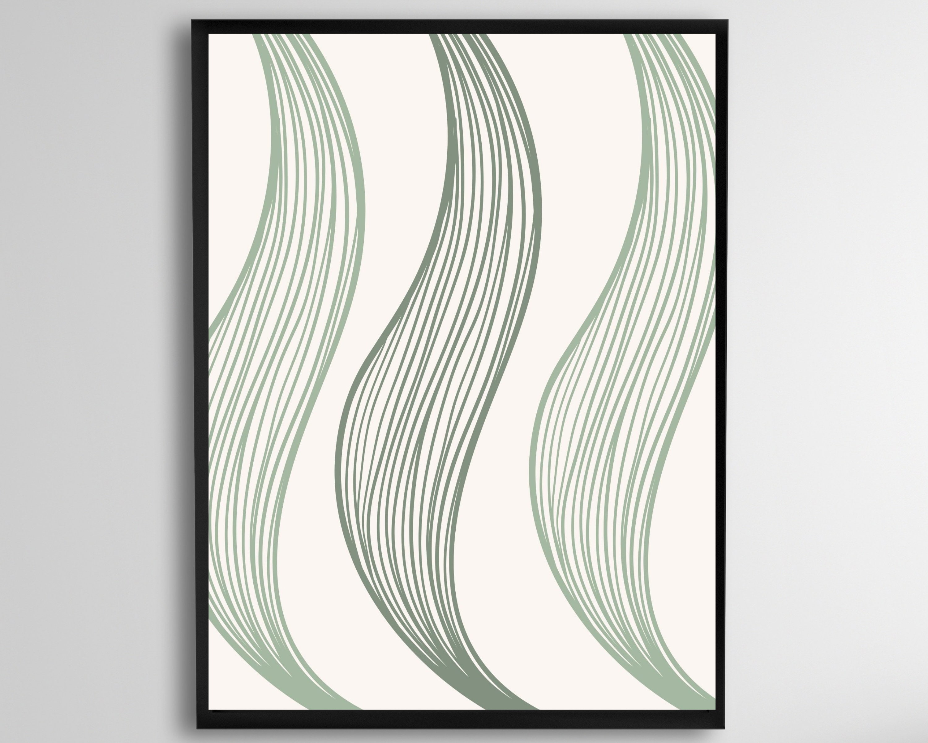 Green Abstract Printable, Green Wall Art, Green Gallery Wall Prints ...