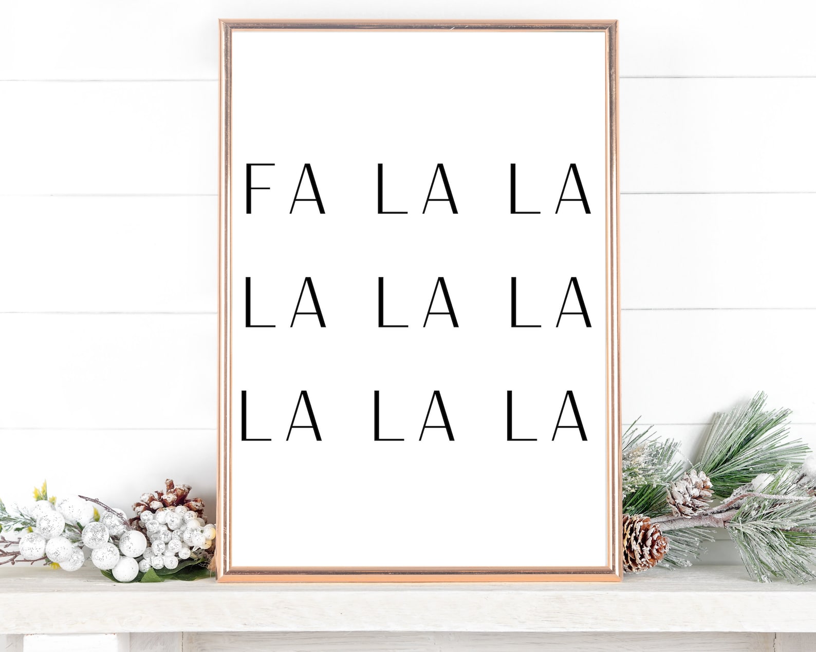 Fa La La La La Printable, Christmas Song Printable, Christmas Song Wall ...