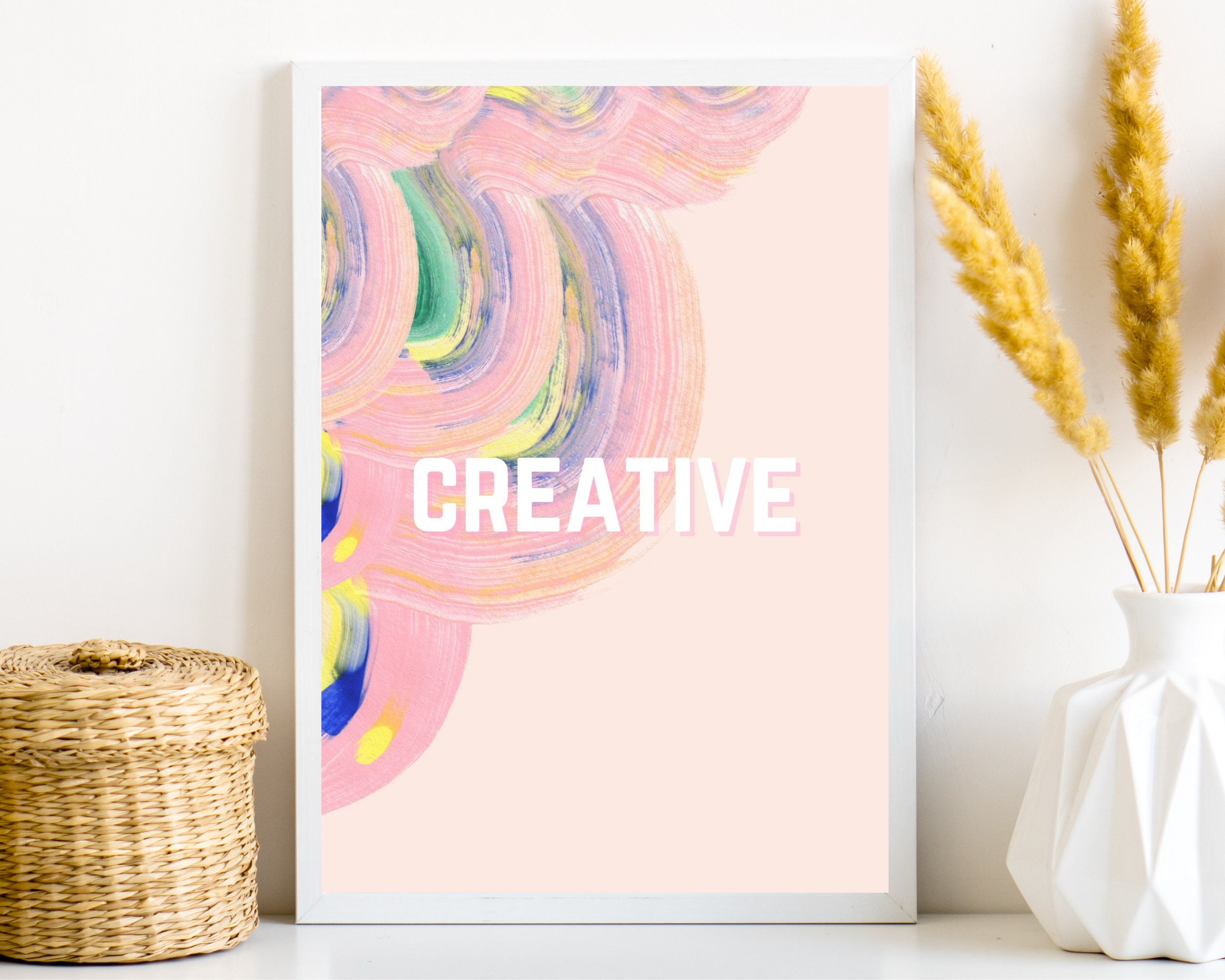 CREATIVE Printable, Abstract Poster, Classroom Decor, Kids Classroom ...