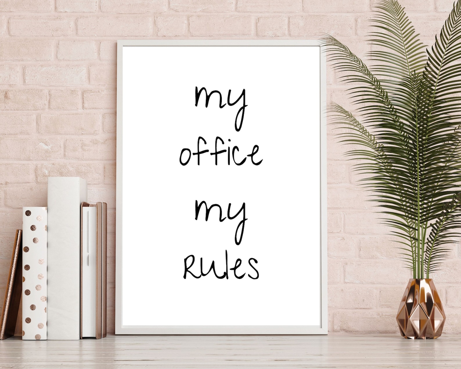 My Office My Rules Printable, Gifts for Boss, Office Printable, Office ...