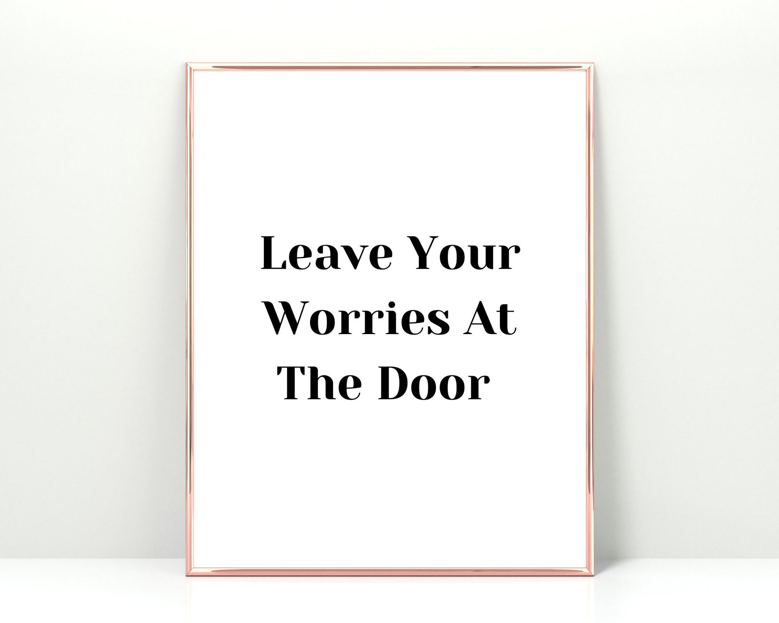 Leave Your Worries at the Door Printable, Entryway Sign, Entryway Decor ...