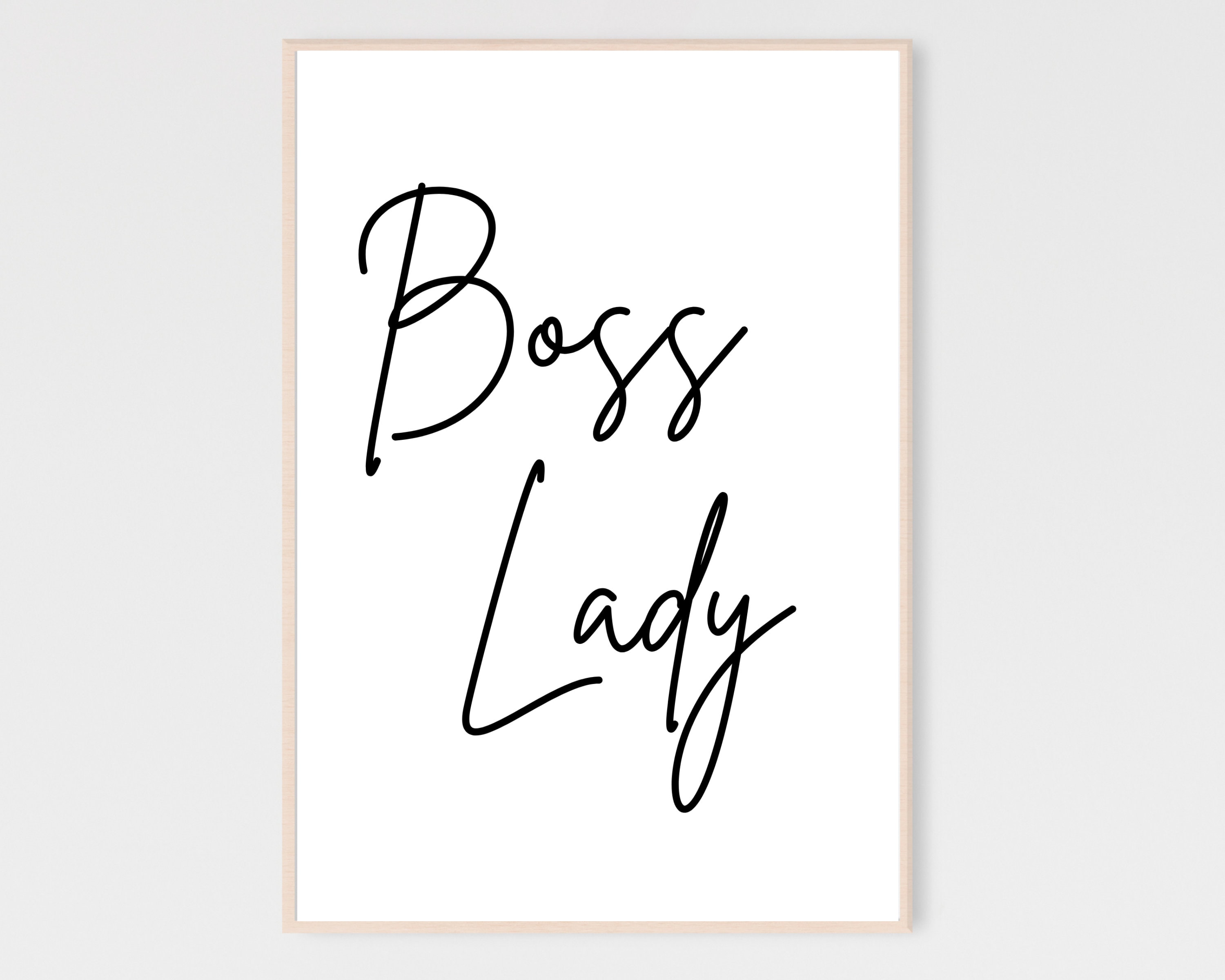 Boss Lady, Girl Boss Printable, Office Decorations, Boss Lady Quote ...