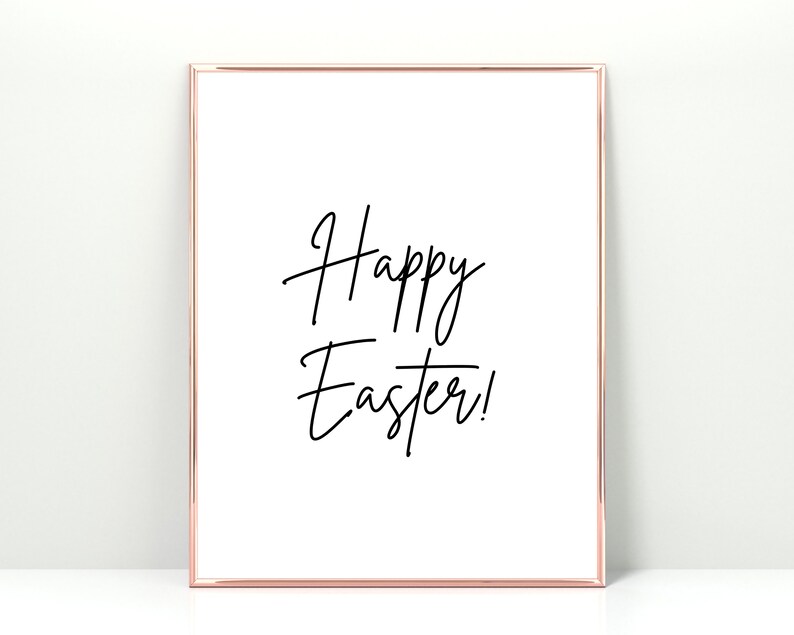 Happy Easter Printable Happy Easter Sign Easter Decor Easter - Etsy
