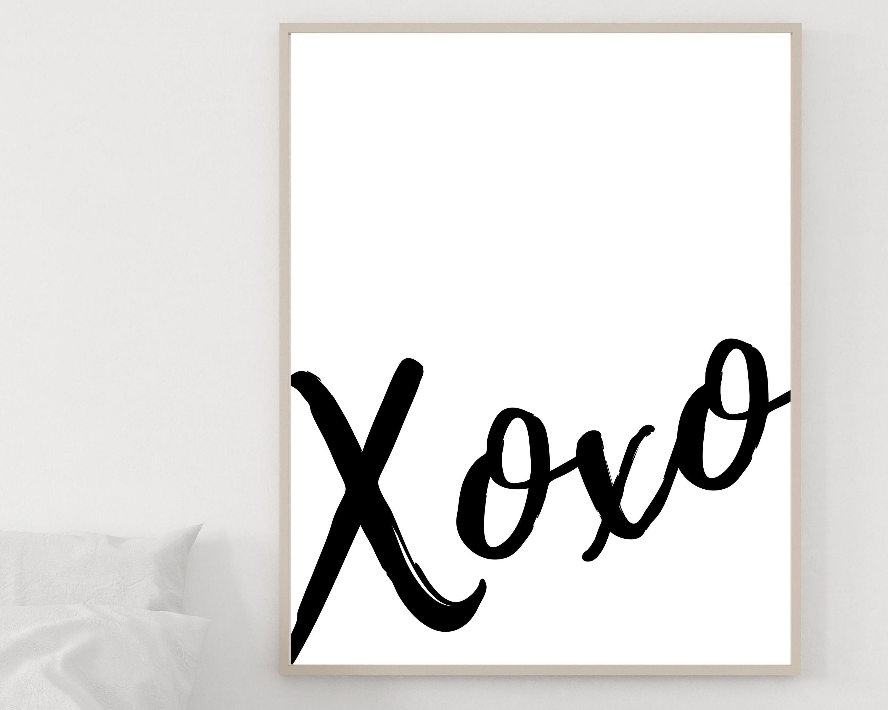 XOXO Print | Chic Printable Wall Art | Minimalist Wall Art | Xoxo Wall ...