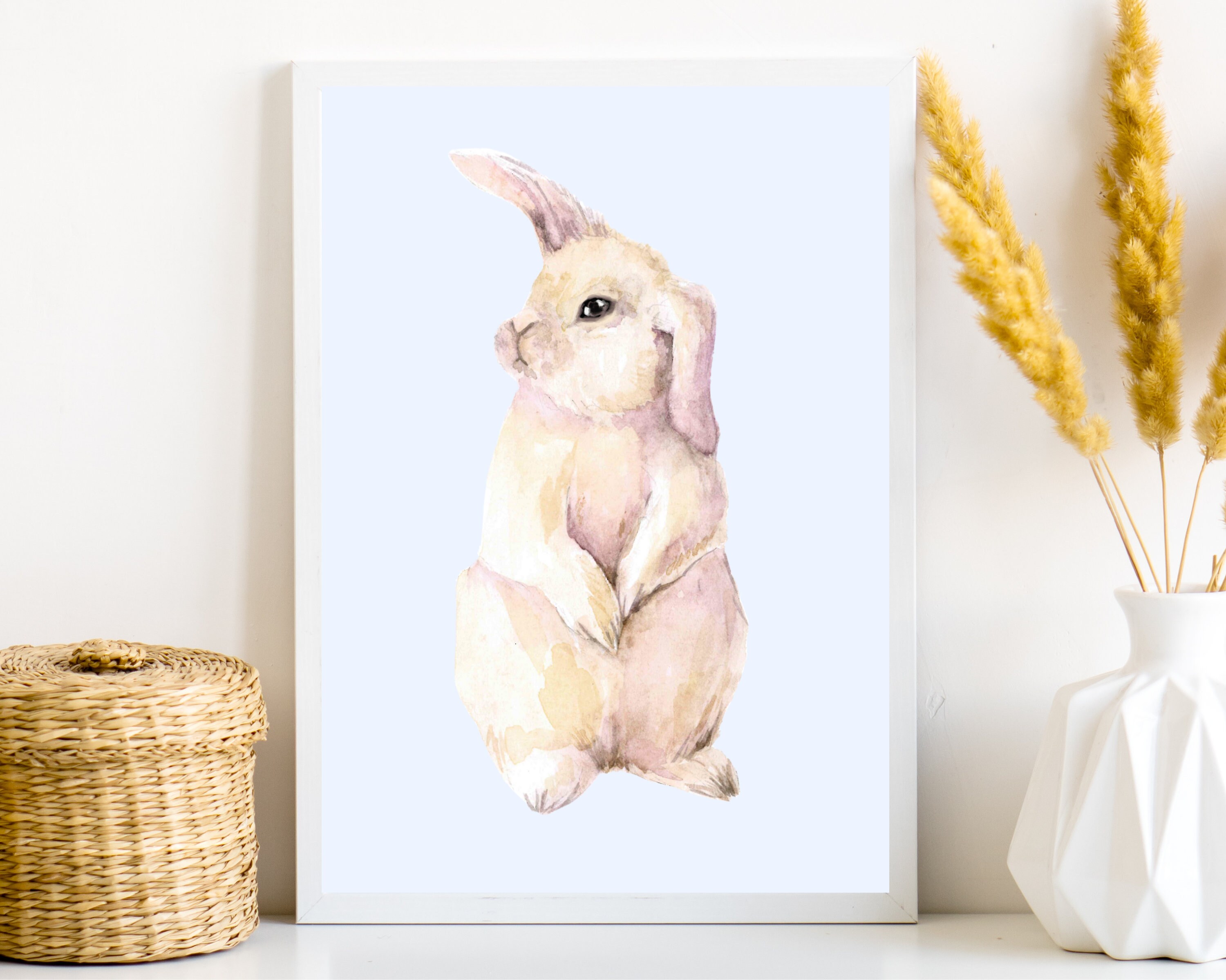 Easter Prints, Bunny Printable, Easter Decor, Easter Bunny, Spring ...
