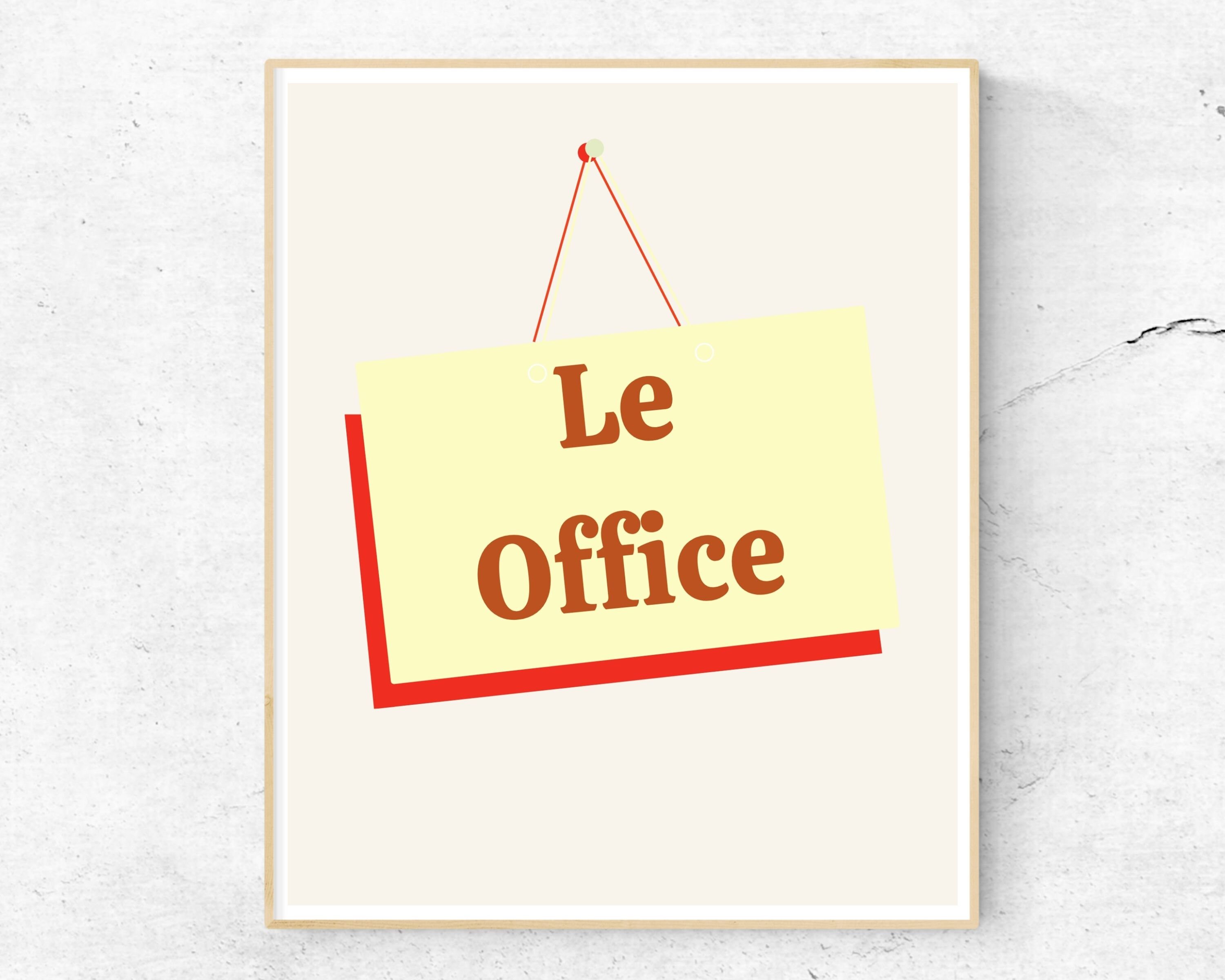 Le Office Printable, Cute Office Decor, Office Prints, Office Wall Art ...