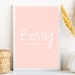 Bossy Printable, Pink Bossy Wall Art, Bossy Sign, Pink Office Decor ...