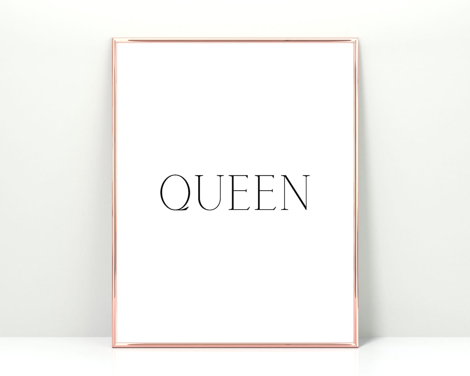 QUEEN Print, Queen Printable, Queen Wall Decor, Bedroom Prints, Fashion ...