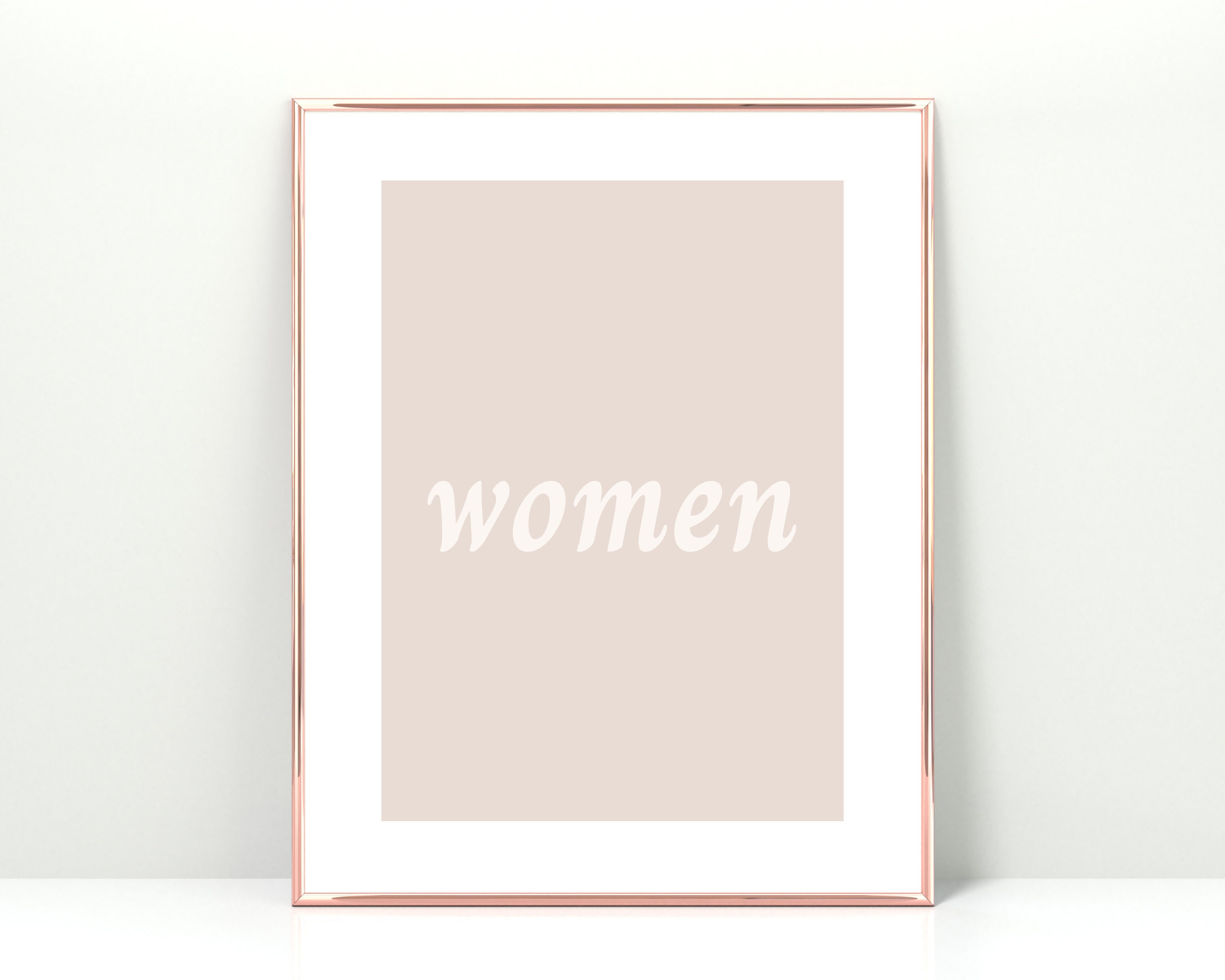 Women Printable, Women Sign, Beige Printable, Chic Women Poster, Brown ...