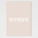 Women Printable, Women Sign, Beige Printable, Chic Women Poster, Brown ...