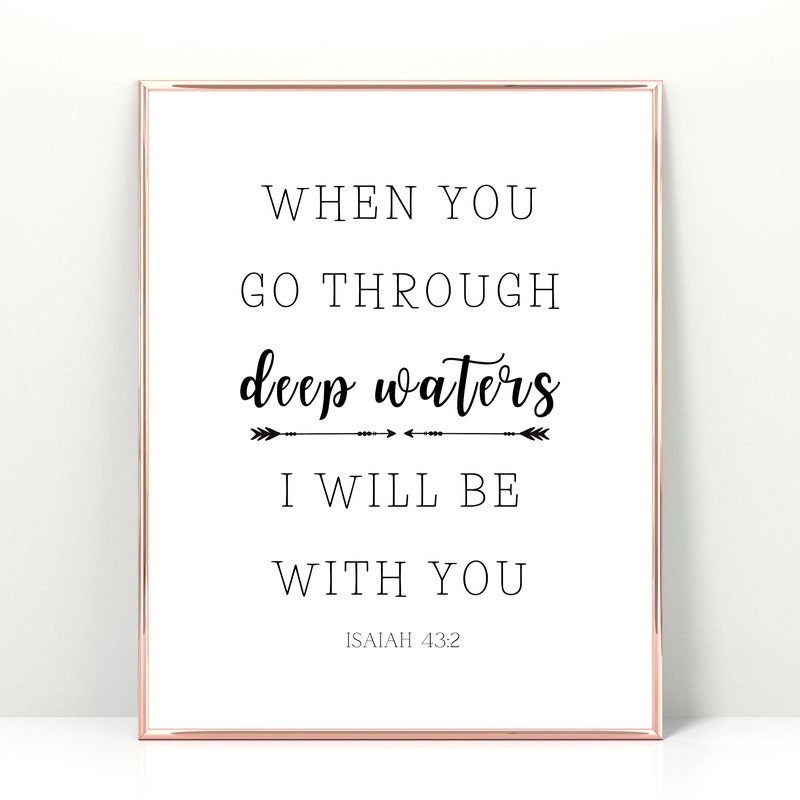 Through Deep Waters - Etsy