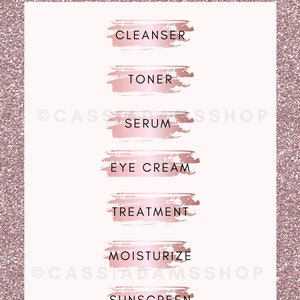 Skincare Routine Printable - Etsy