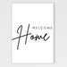 Welcome Home Printable Welcome Home Sign Welcome Home Wall - Etsy