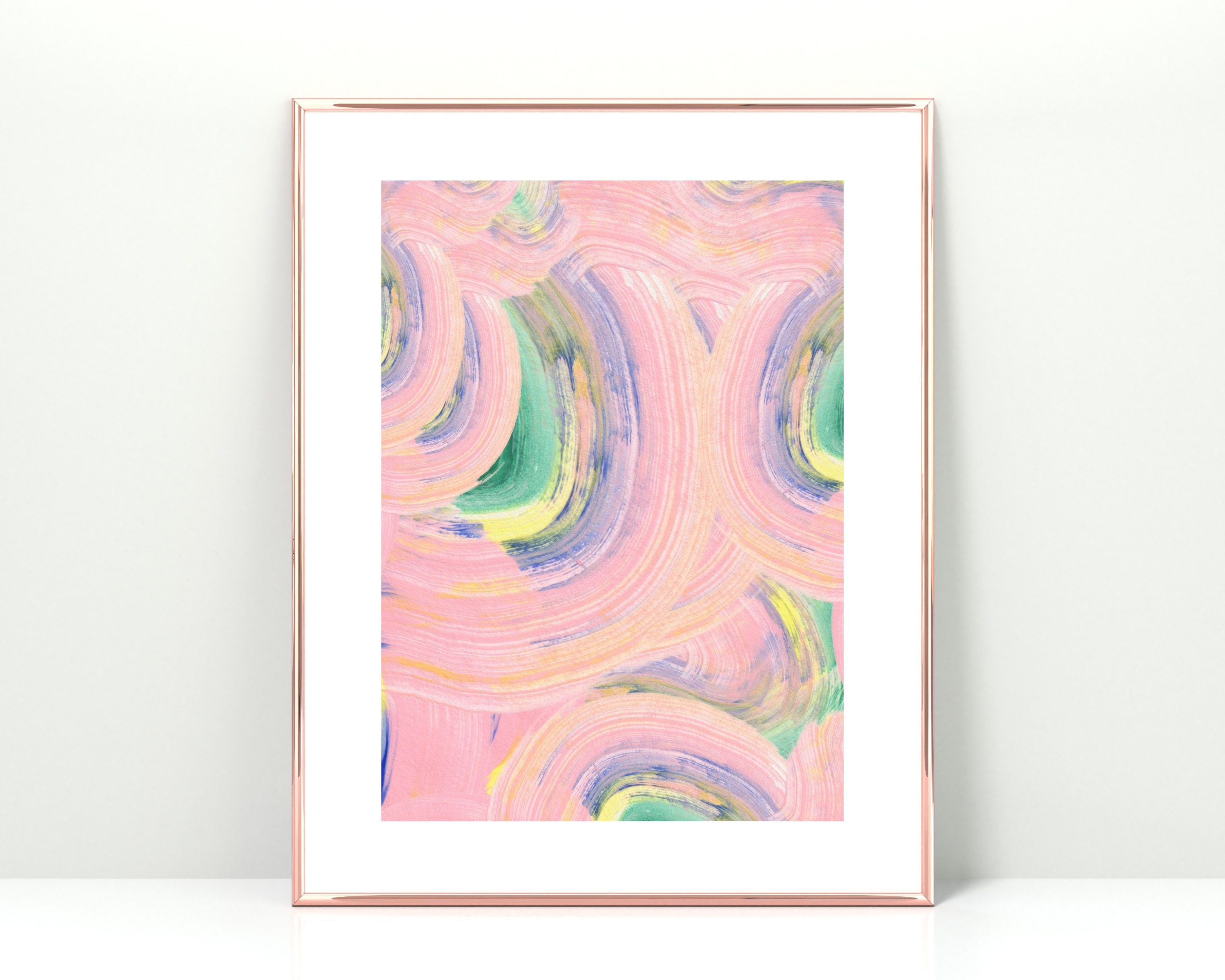 Abstract Pink Poster, Marble Pink Printable, Watercolor Prints, Marble ...