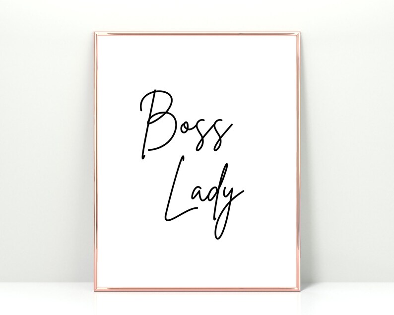 Boss Lady, Girl Boss Printable, Office Decorations, Boss Lady Quote ...