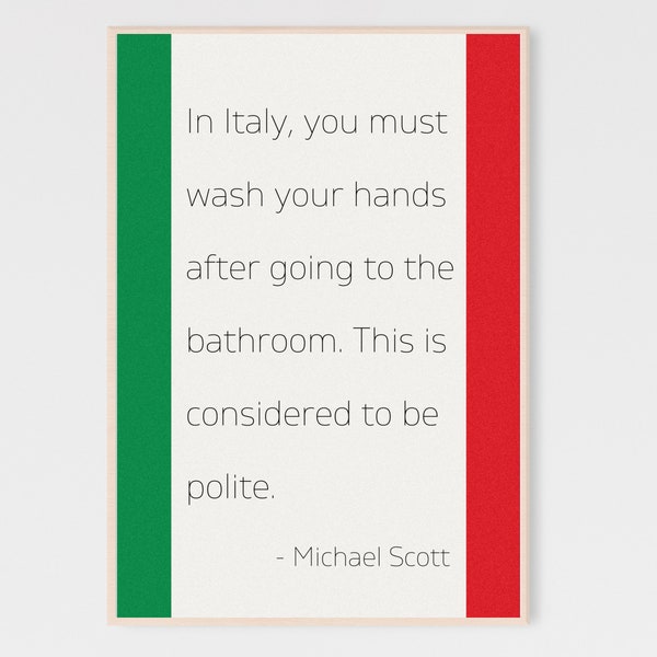Italian Bathroom Sign - Etsy