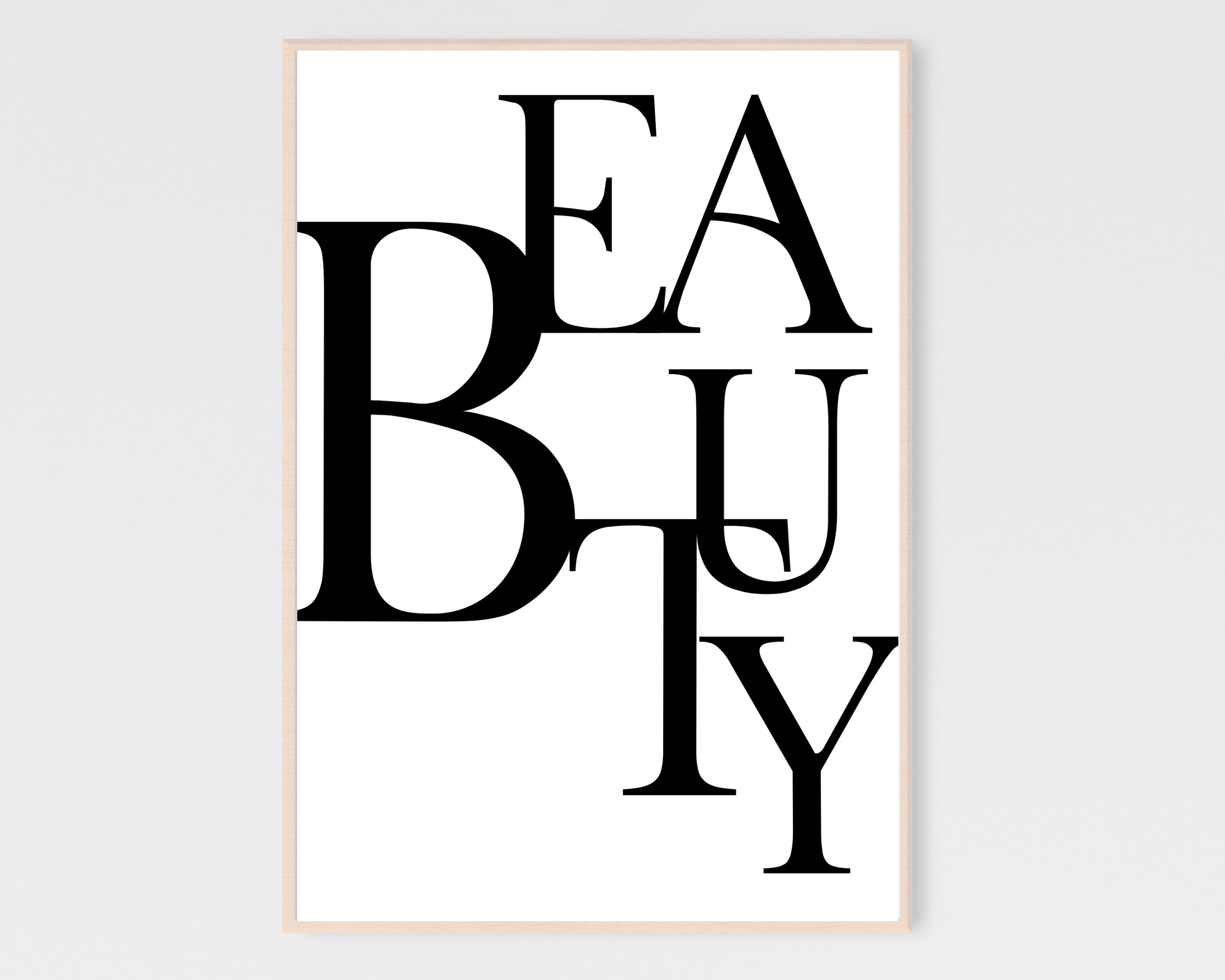 Beauty Print, Beauty Wall Art, Digital Download, Beautiful Print ...