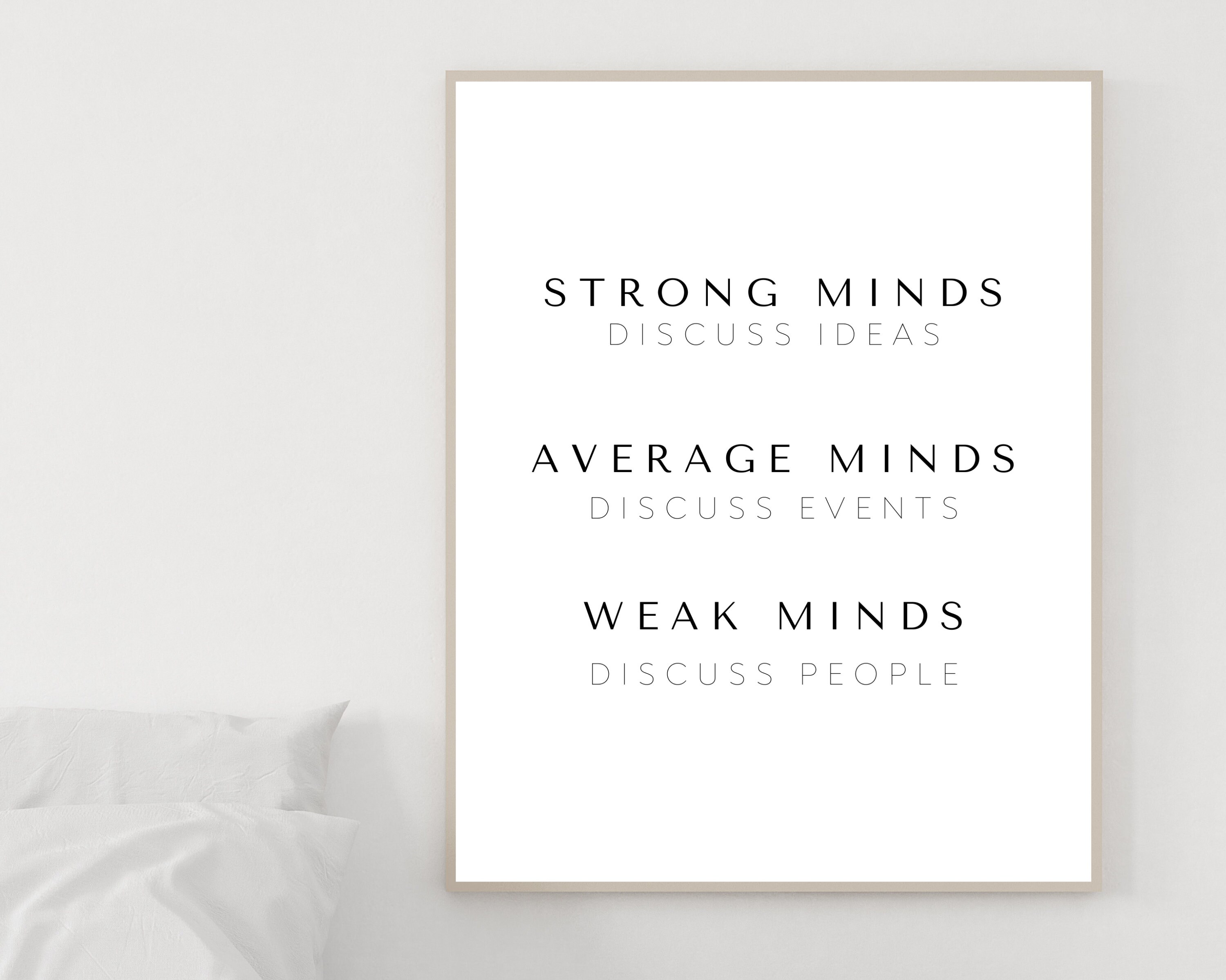 Strong Minds Printable, Motivational Poster, Strong Minds Discuss Ideas ...