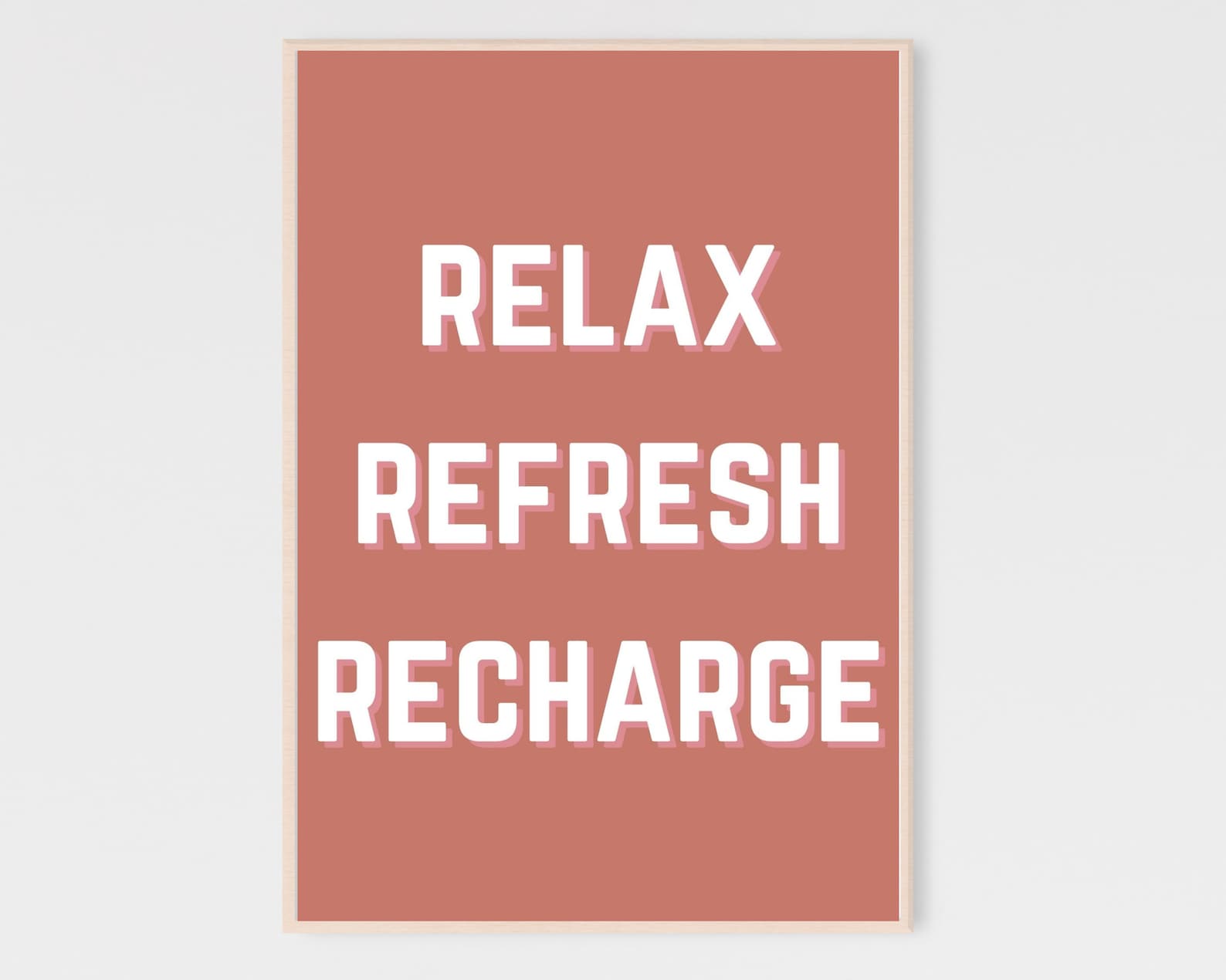 Relax Refresh Recharge Printable, Home Decor, Printable Poster, Instant ...