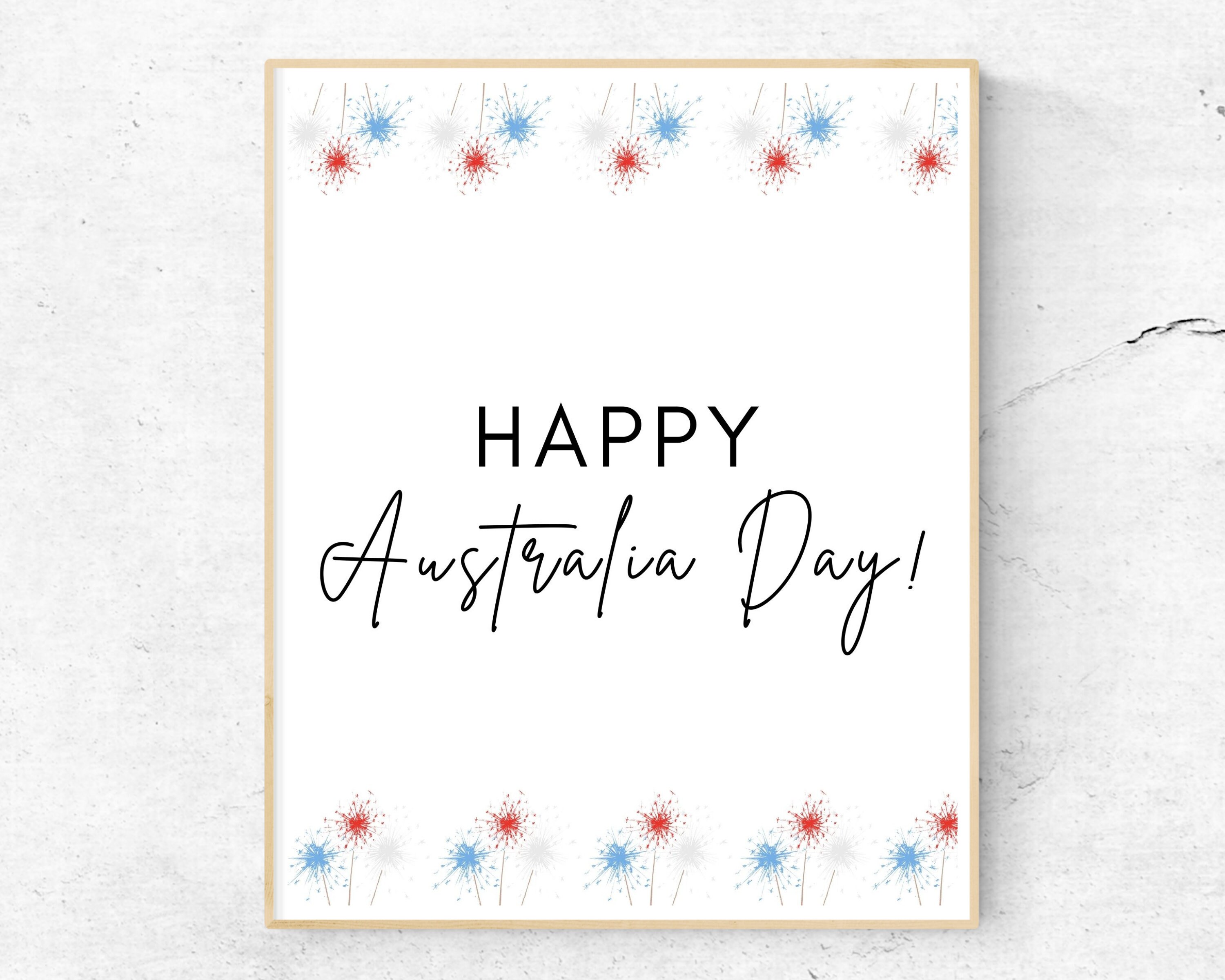 Happy Australia Day Prints - Custom Order, Set of 6 Australia Day ...