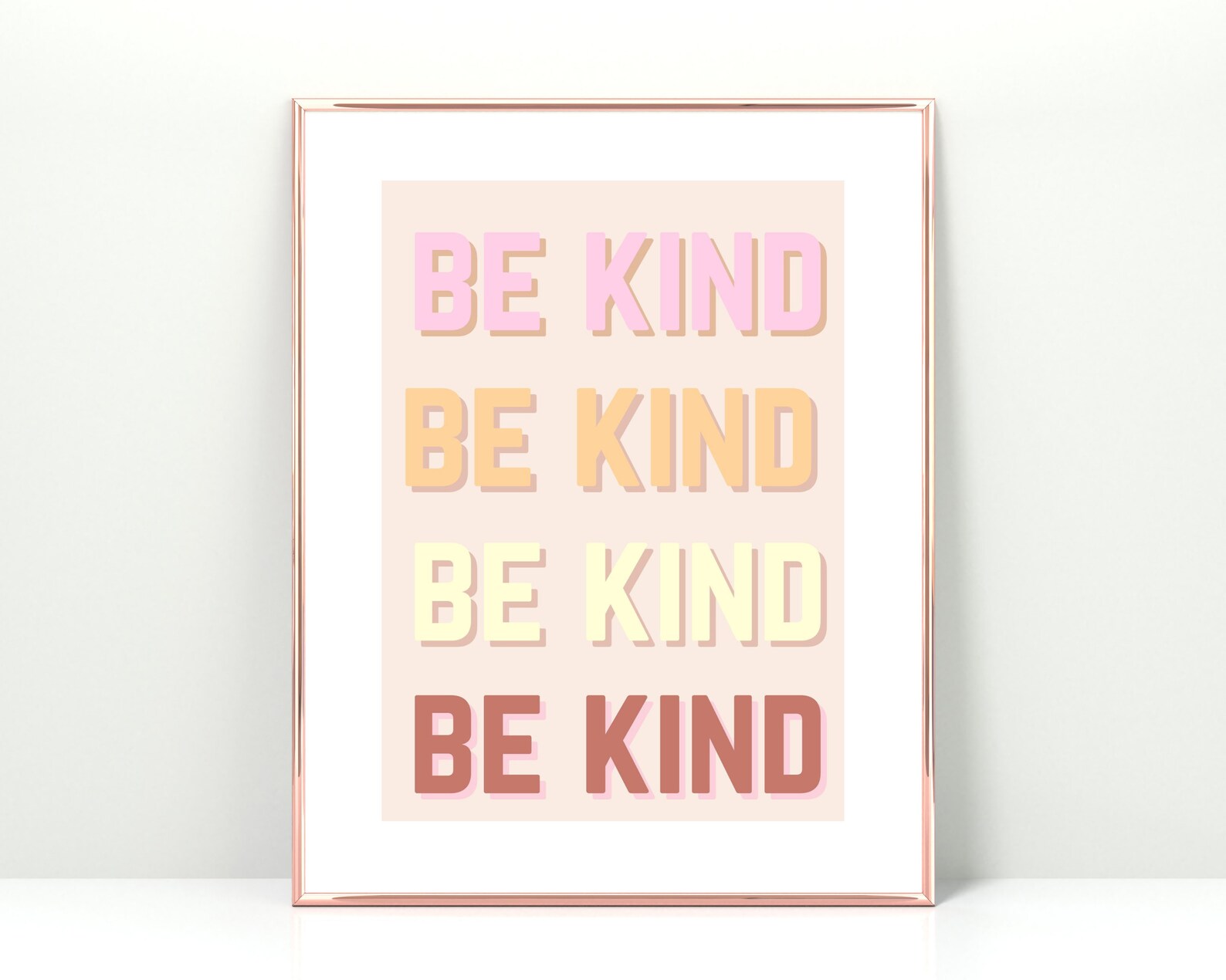 Be Kind Printable, Classroom Decor, Colorful Poster, Kids Colorful ...