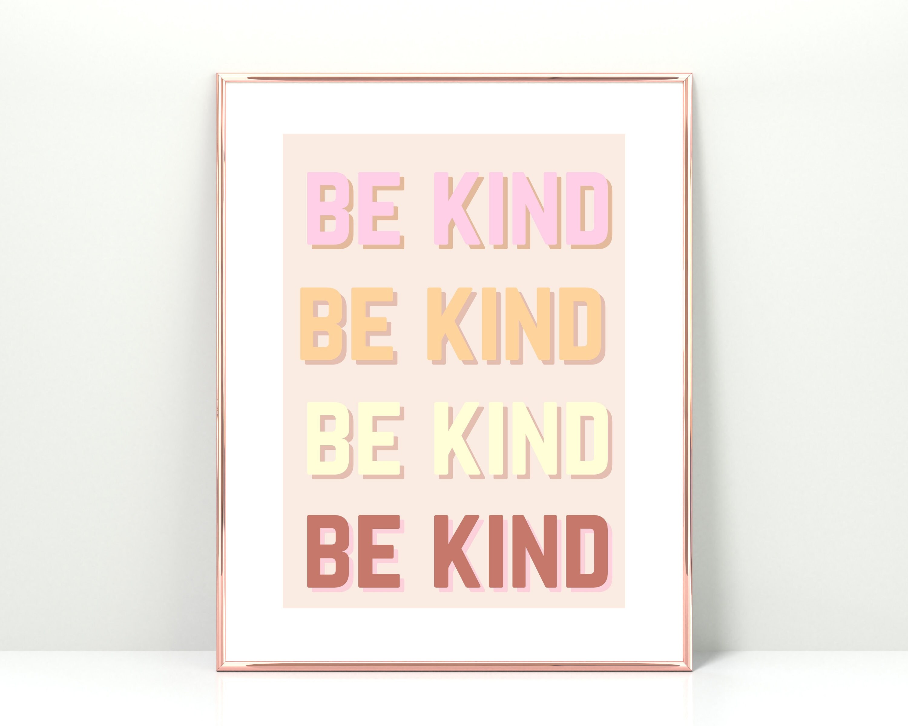 Be Kind Printable, Classroom Decor, Colorful Poster, Kids Colorful ...