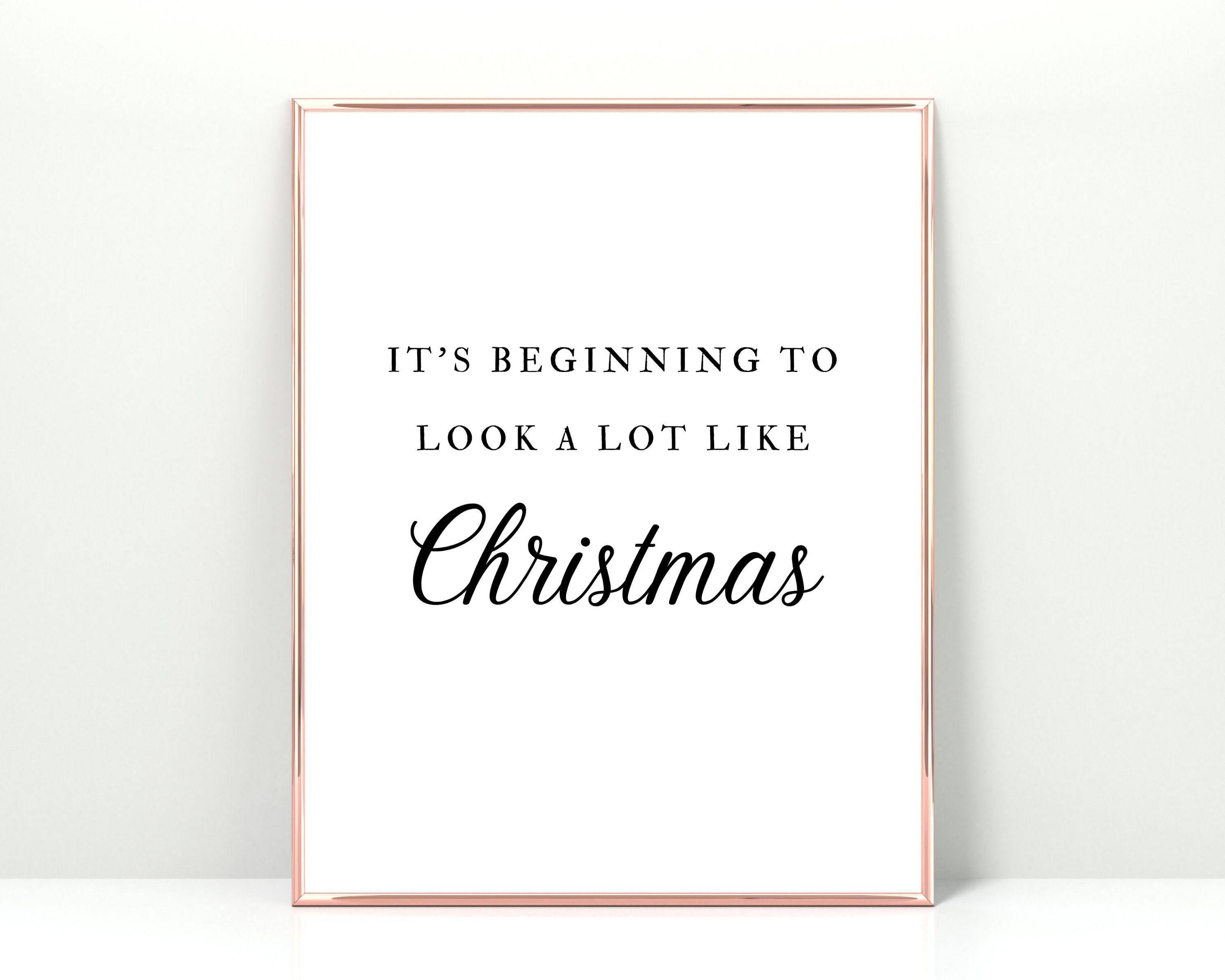 It's Beginning to Look a Lot Like Christmas Printable, Christmas Song ...