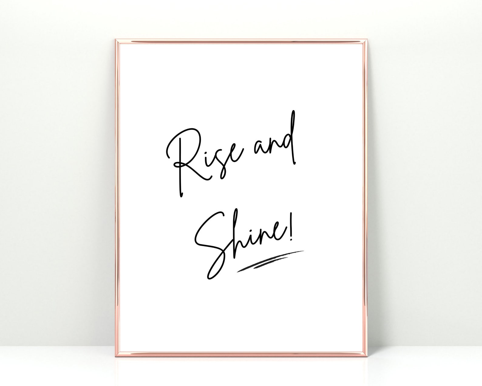 Rise and Shine Print, Rise and Shine SVG, Rise and Shine Wall Art, Rise ...