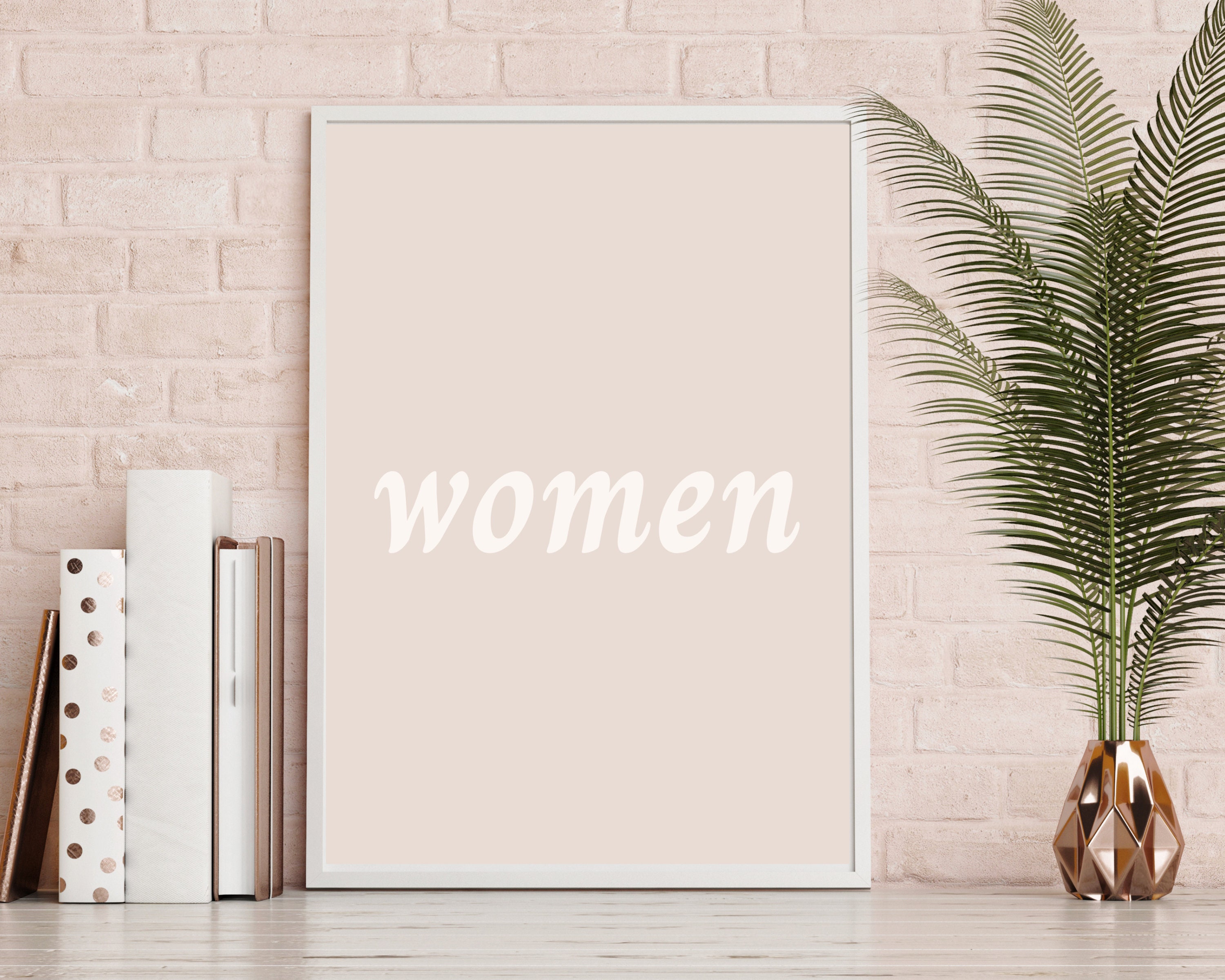 Women Printable, Women Sign, Beige Printable, Chic Women Poster, Brown ...