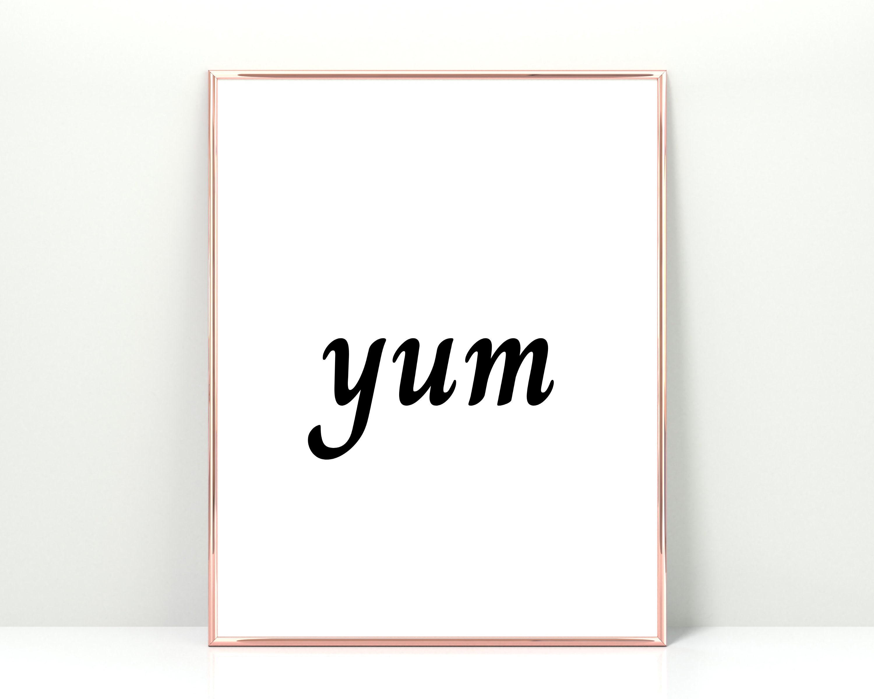 Yum Printable, Kitchen Prints, Yum Wall Art, Yum Sign, Yum Poster ...