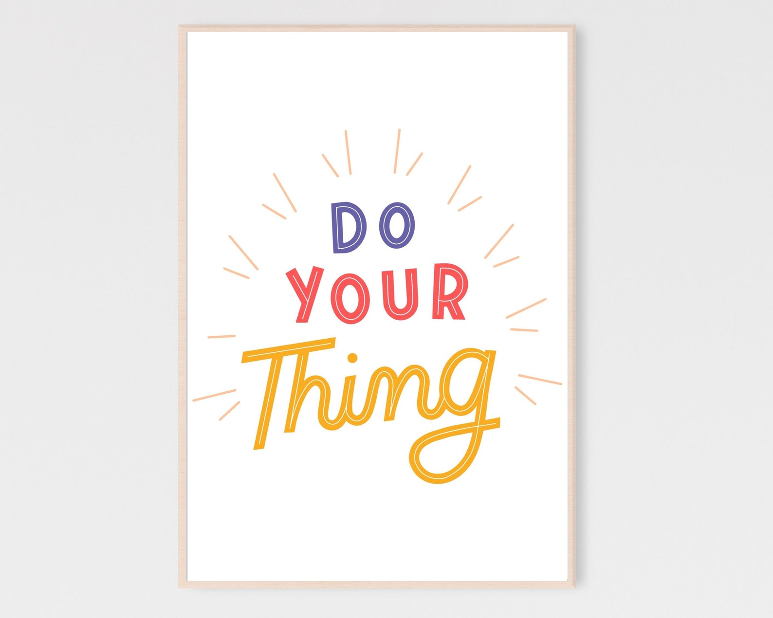 Do Your Thing Sign Uplifting Classroom Sign Inspiration - Etsy