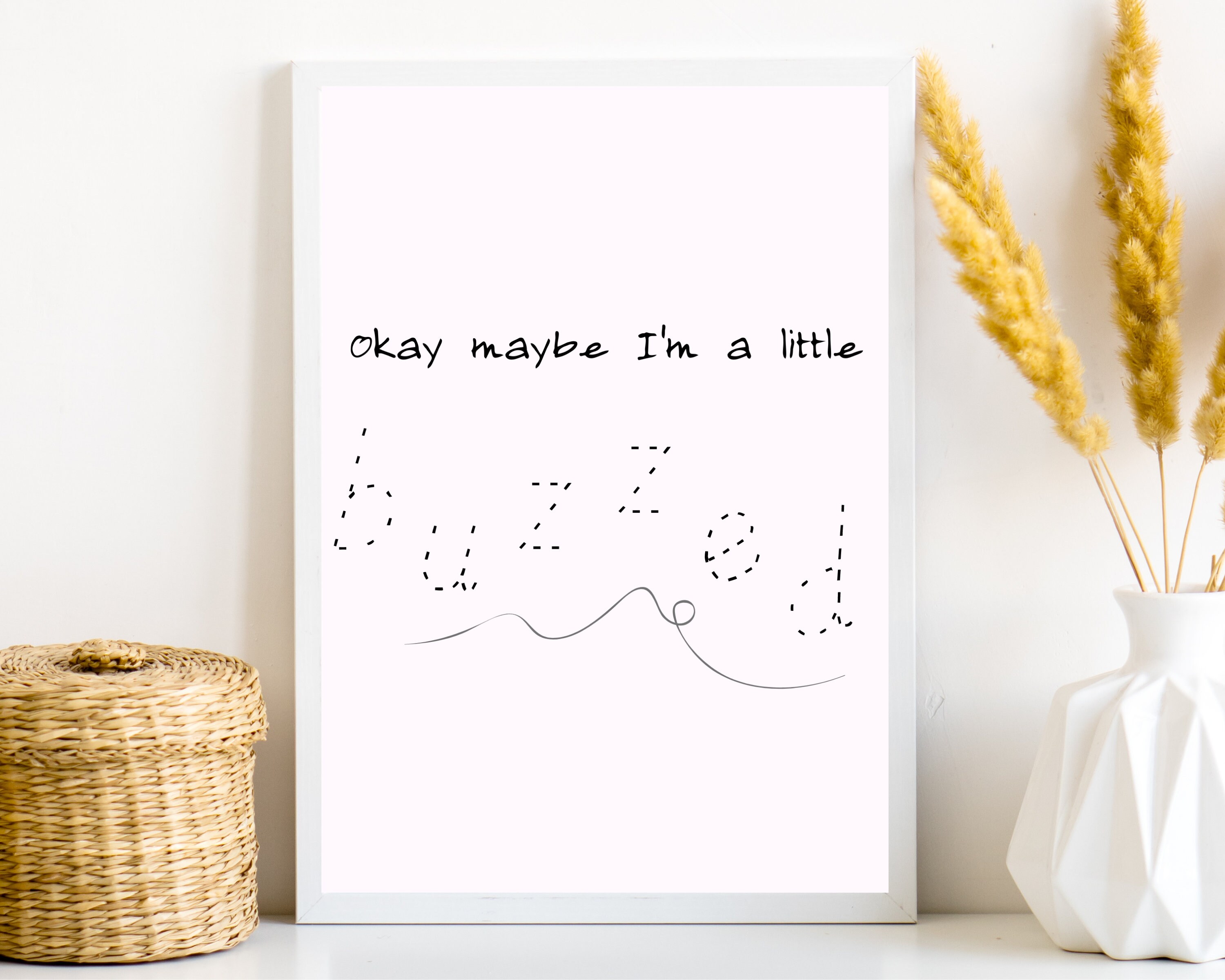 Buzzed Printable, Alcohol Sign, Bar Cart Decor, Funny Alcohol Sign ...