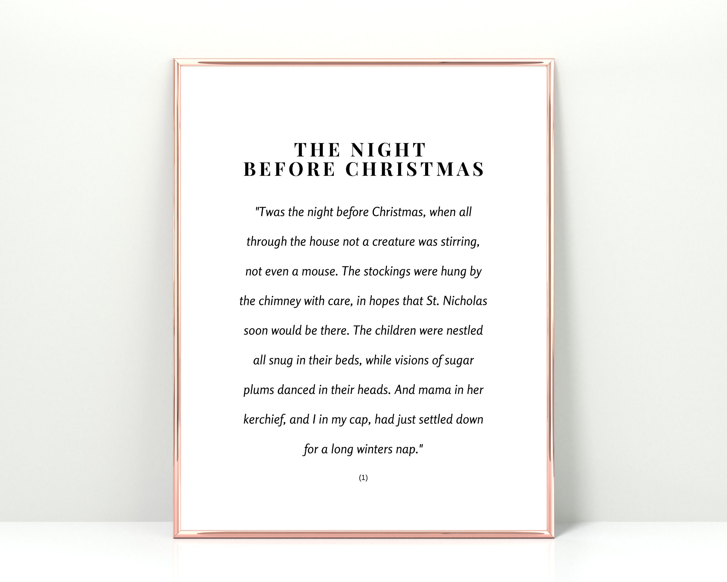 The Night Before Christmas Printable | Christmas Decorations ...