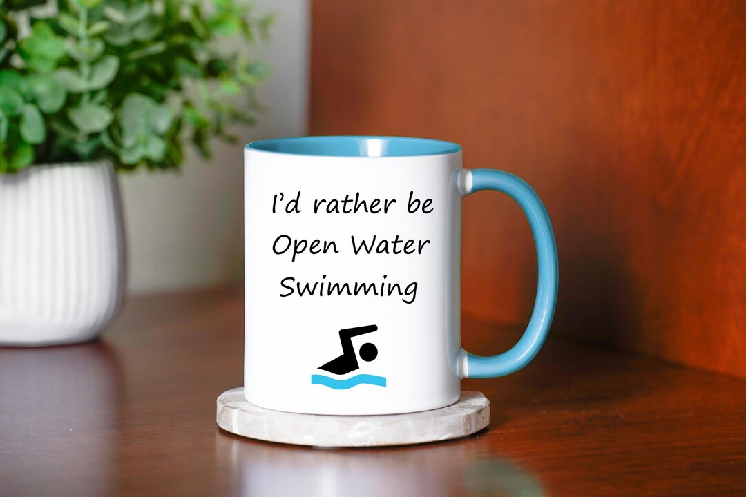 Swimming Gift, Swimmers Mug, Open Water Swimming, Swim Buddy Mug, Funny ...